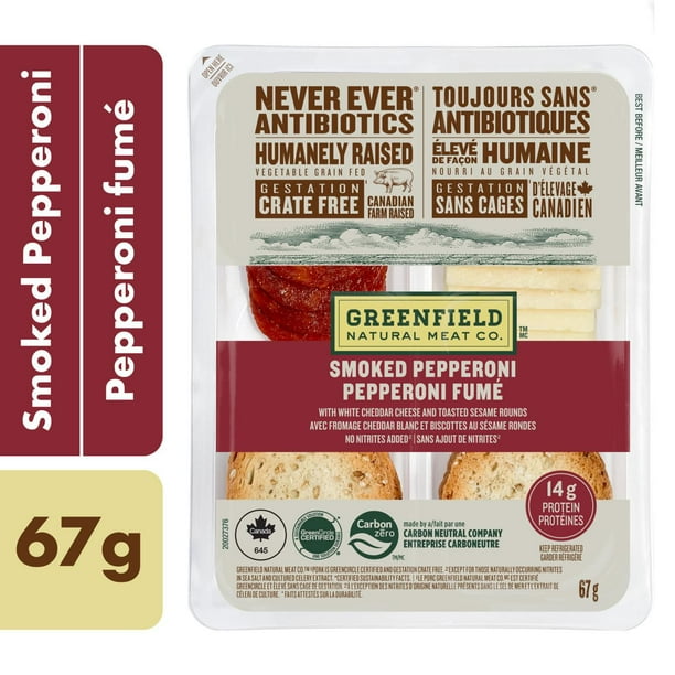 Greenfield Natural Meat Co Smoked Pepperoni Snack Kit, 67 g - Walmart.ca