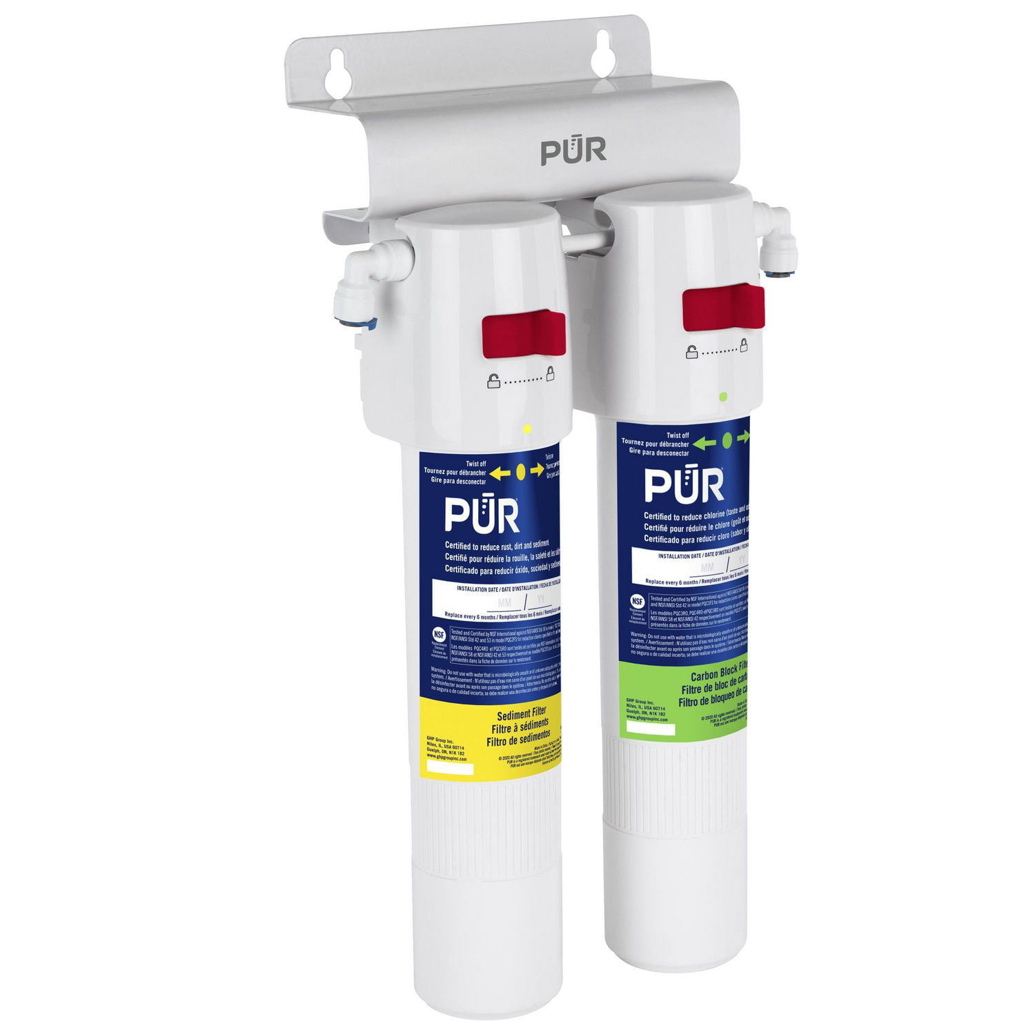 PUR Dual Stage Under Sink Quick-Connect Water Filtration System ...