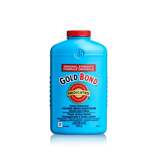 Gold Bond Medicated Foot Powder - 283g Bottle - Maximum Strength Itch ...