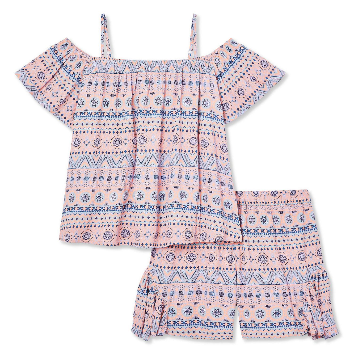 George Girls' Ruffle Top and Shorts Set | Walmart Canada