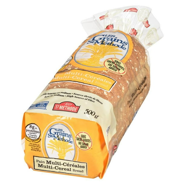 Les Grains St-Méthode Multi-Cereal sliced bread, 500 g - Walmart.ca