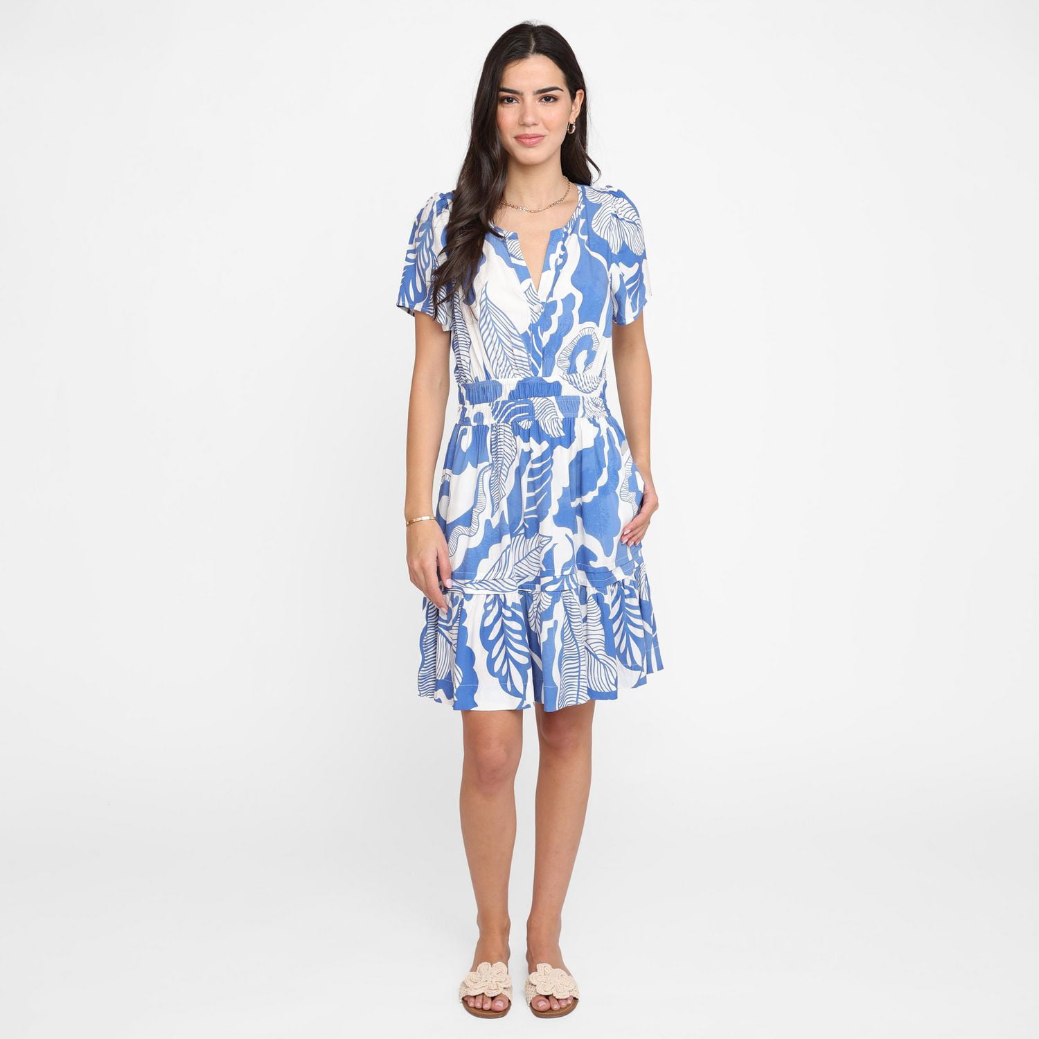 Click here for Devoted Womens  Smocked Waist Dress  Sizes Xs-Xl L prices