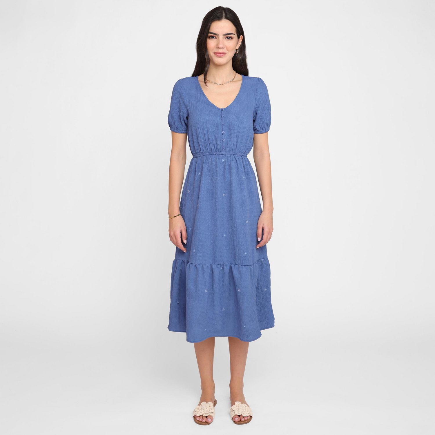 Click here for Devoted Womens  Embroidered Dress  Sizes Xs-Xl M prices