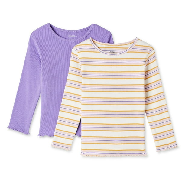 George Toddler Girls' Rib Tee 2-Pack - Walmart.ca
