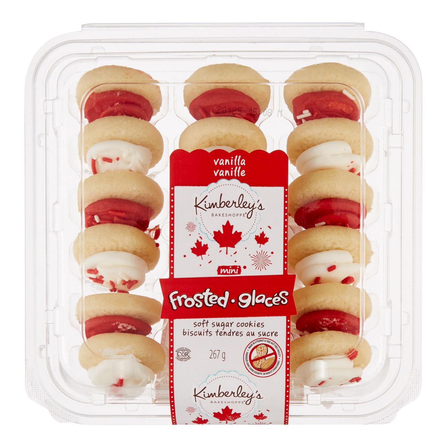 Mini Vanilla Canada Day Frosted Cookies | Walmart Canada