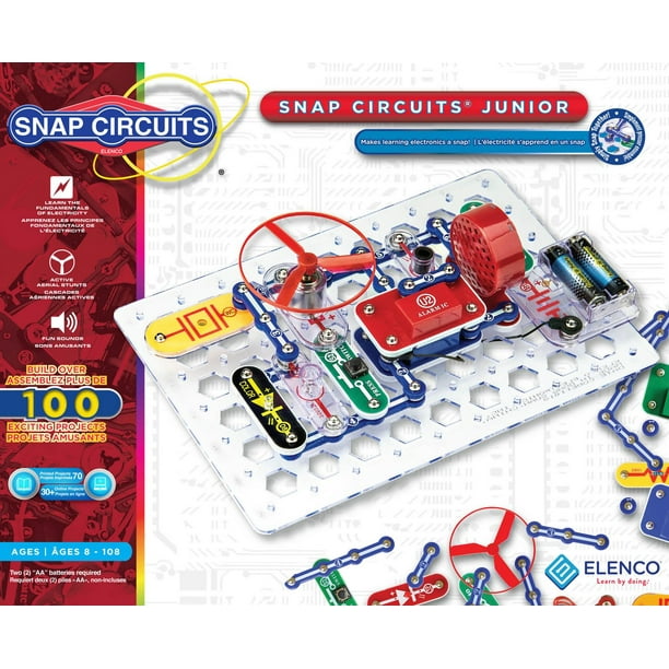 Snap Circuits® Science STEM Electronics Junior 100 (SC100FR) 100 ...