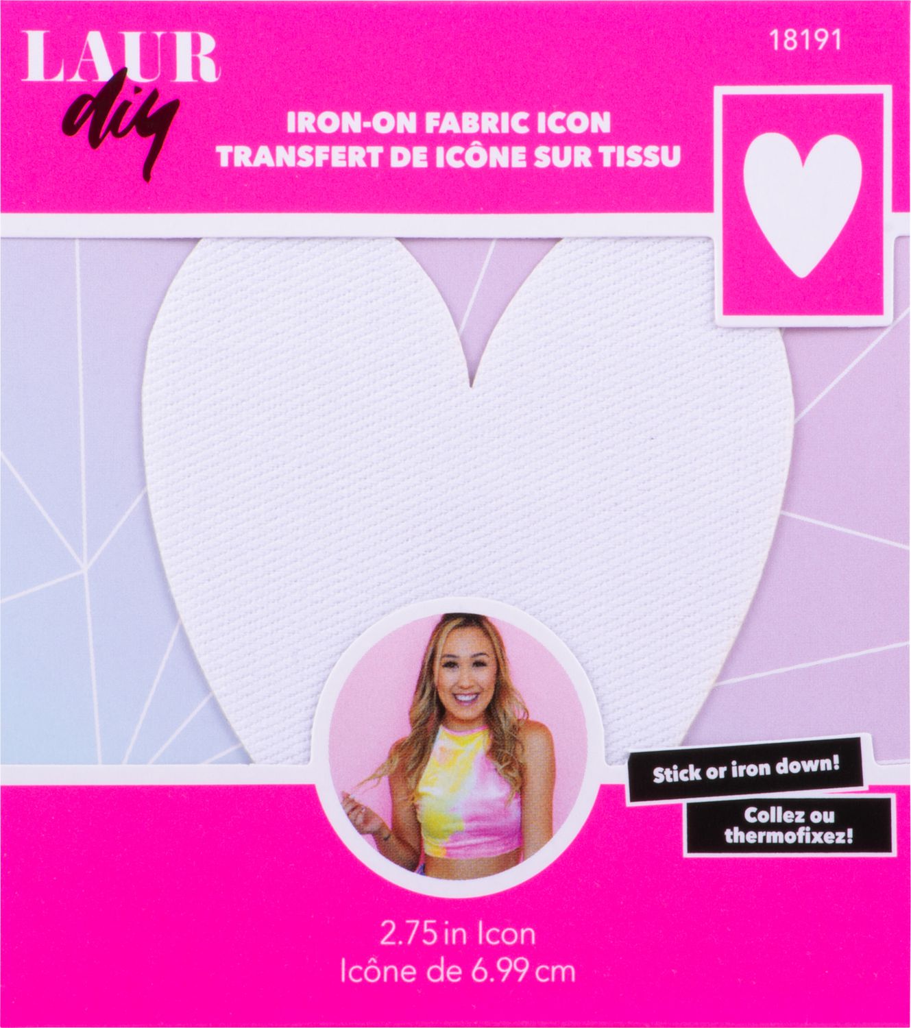 LaurDIY Fabric Iron on Letter - Heart | Walmart Canada