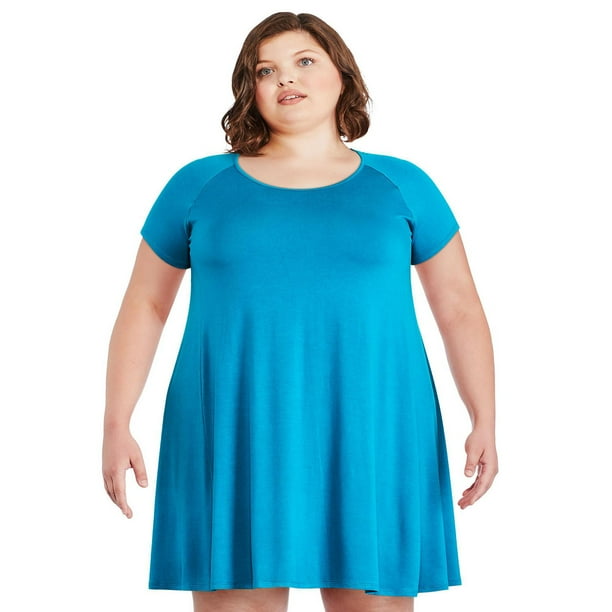 George Plus Women's Drapey Swing Dress - Walmart.ca