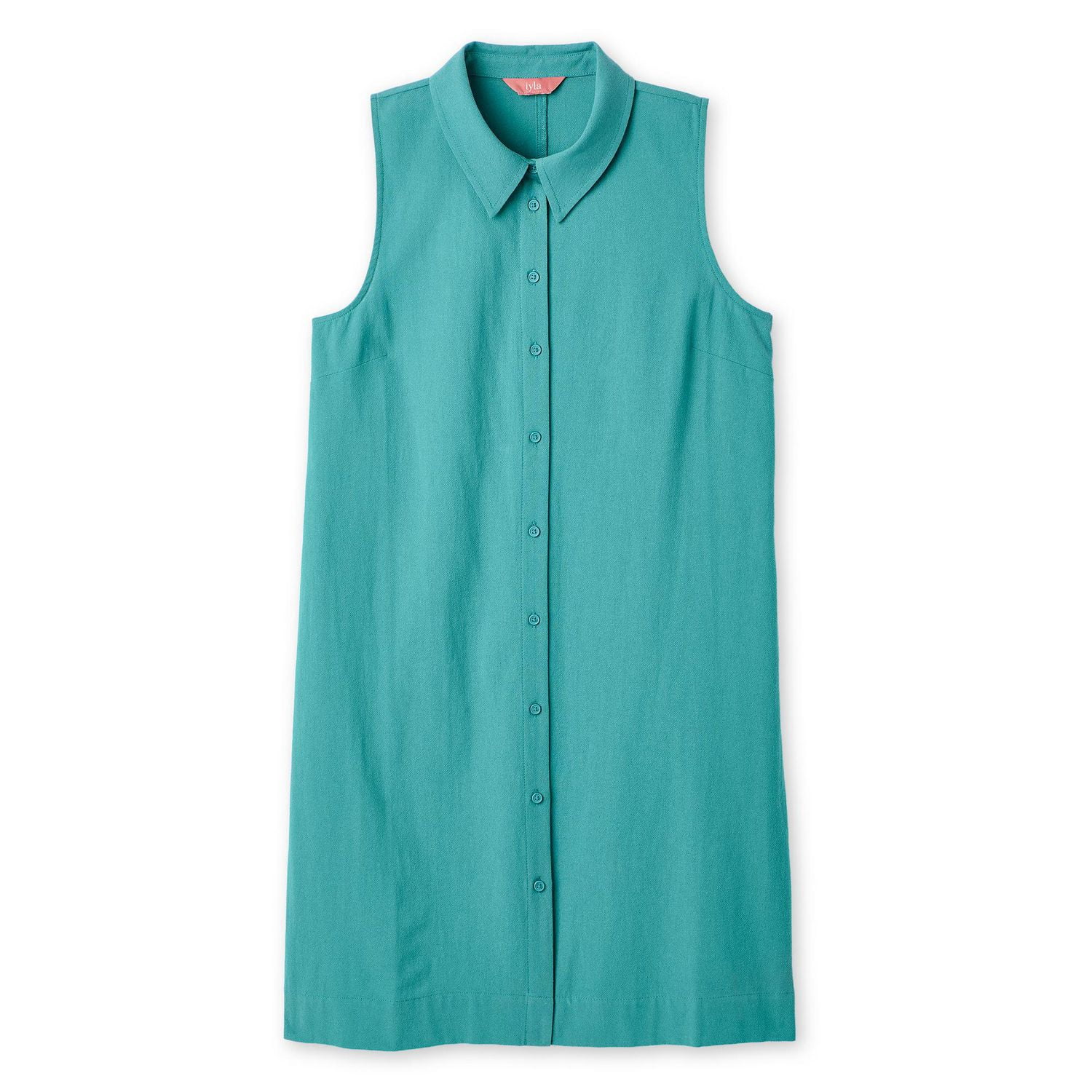 Click here for Iyla Womens Sleeveless Linen Shift Dress S prices