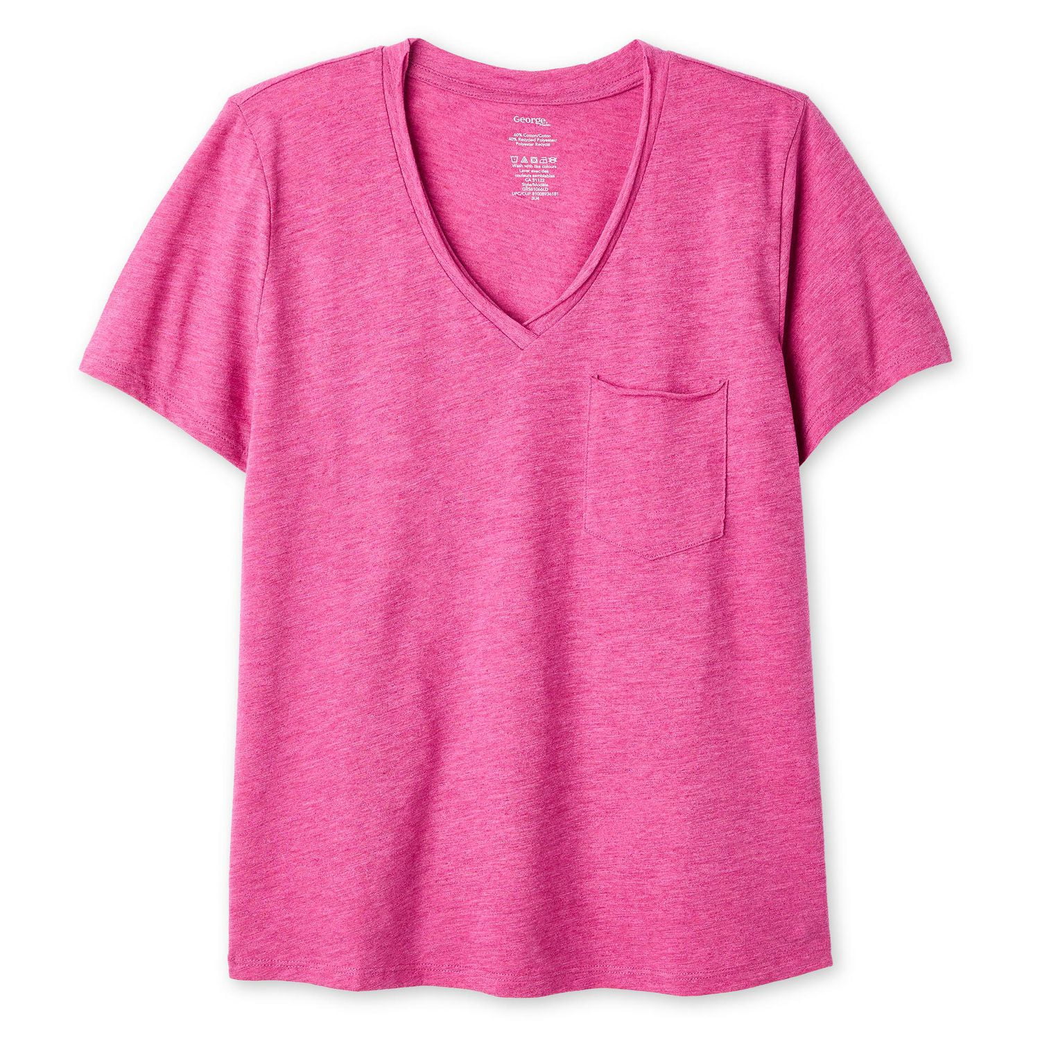 Click here for George Womens V-Neck Pocket T-Shirt M prices