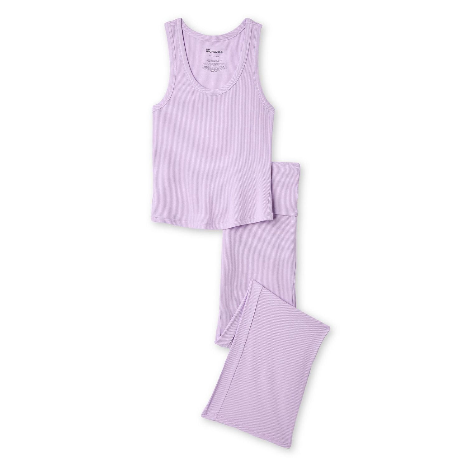 Click here for No Boundaries Womens Two Piece Rib Pajama Set L prices