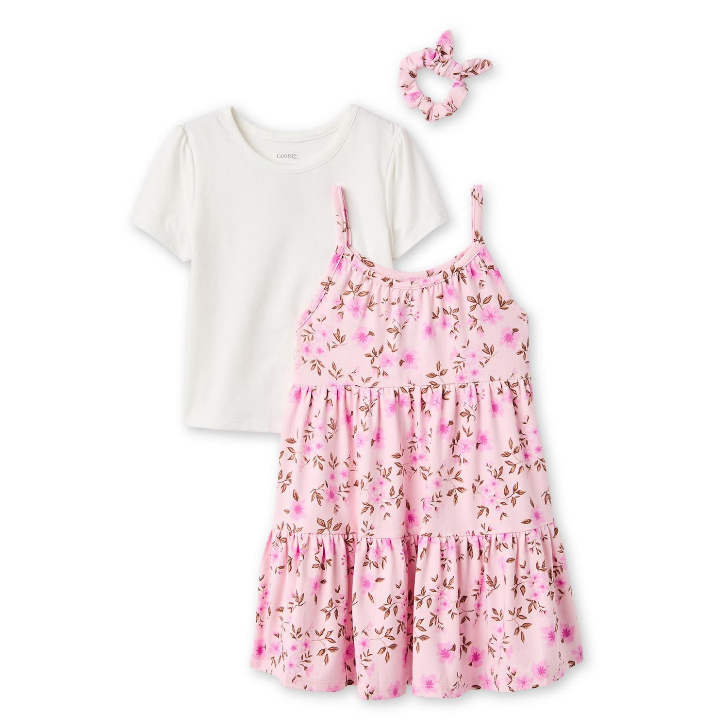 Click here for George Toddler Girls Three Piece Tiered Dress Set... prices