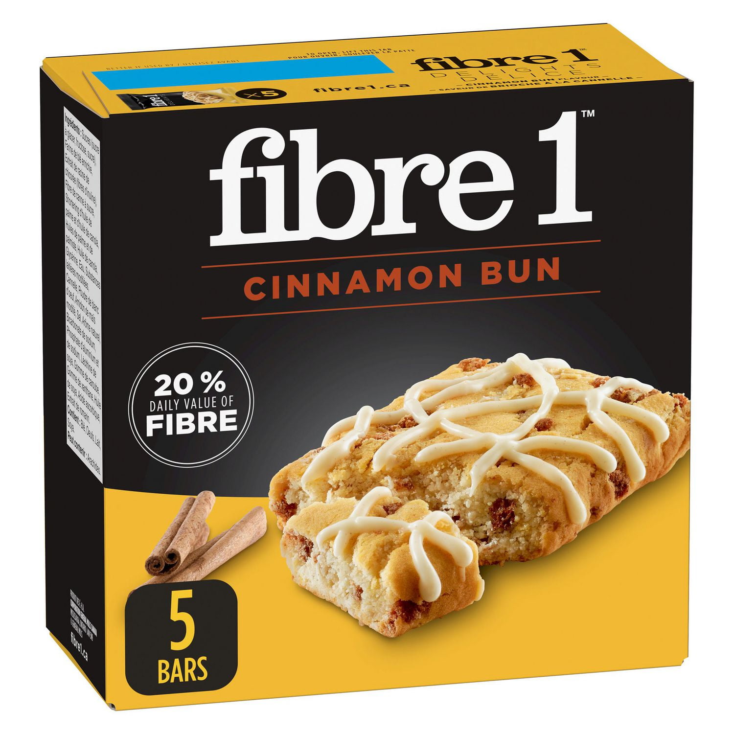 Fibre 1 Delights Cinnamon Bun Bars | Walmart Canada