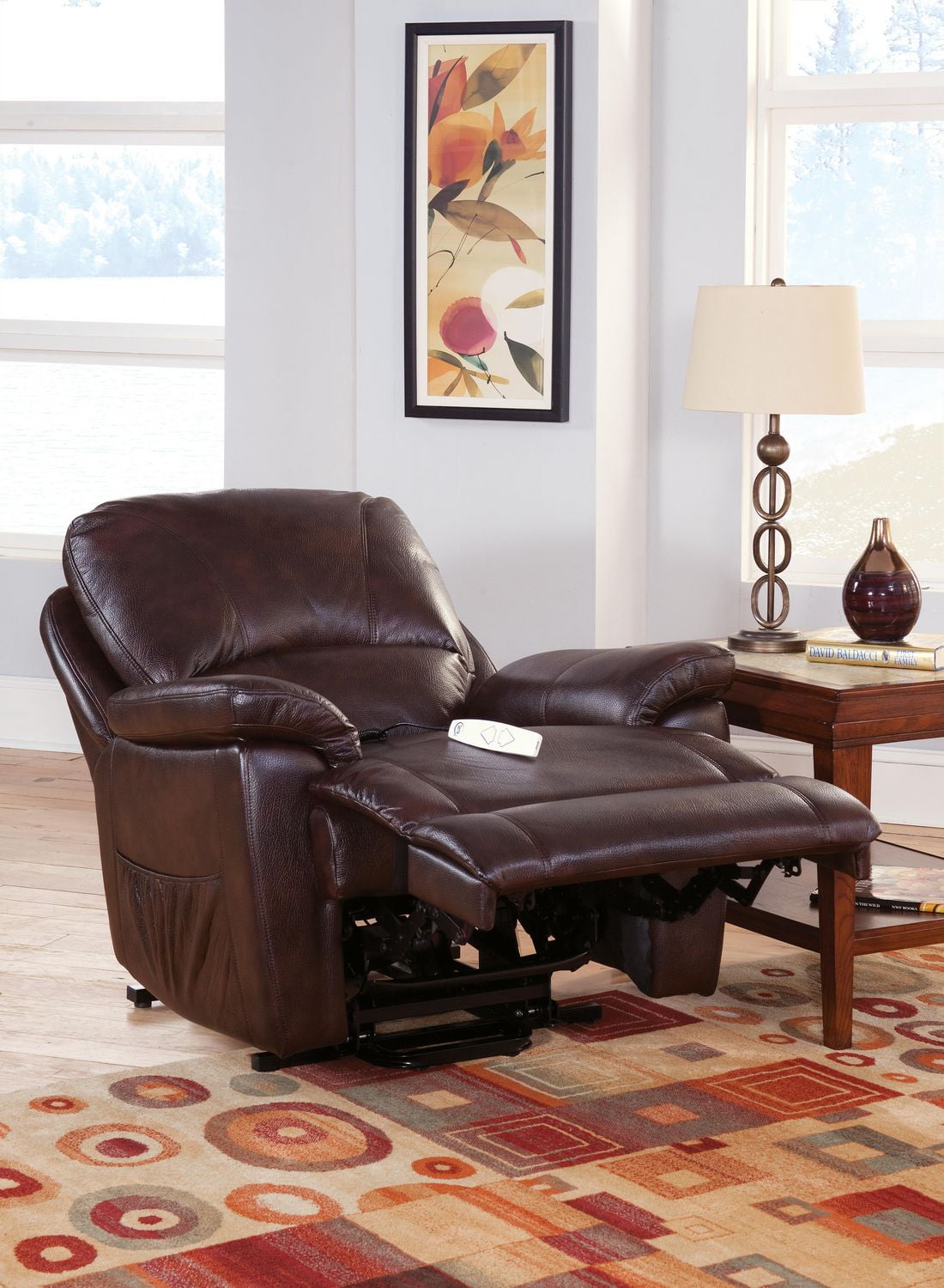 Mandan Serta Comfort Lift® Power Recliner w/ LED Control, Virtuoso Java ...