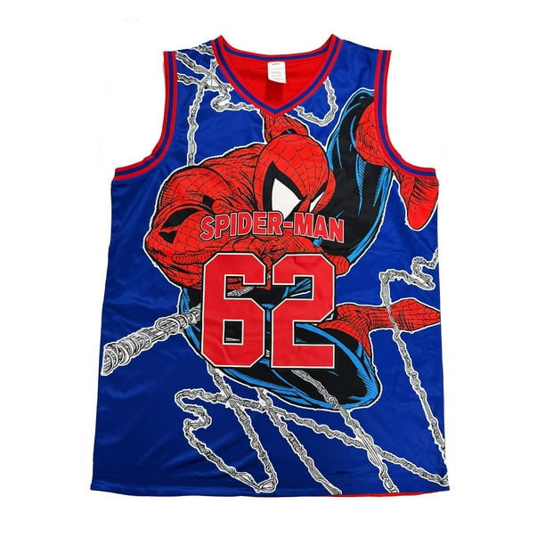 Marvel Mens 90's Spider-Man Reversible Basketball Jersey - Walmart.ca