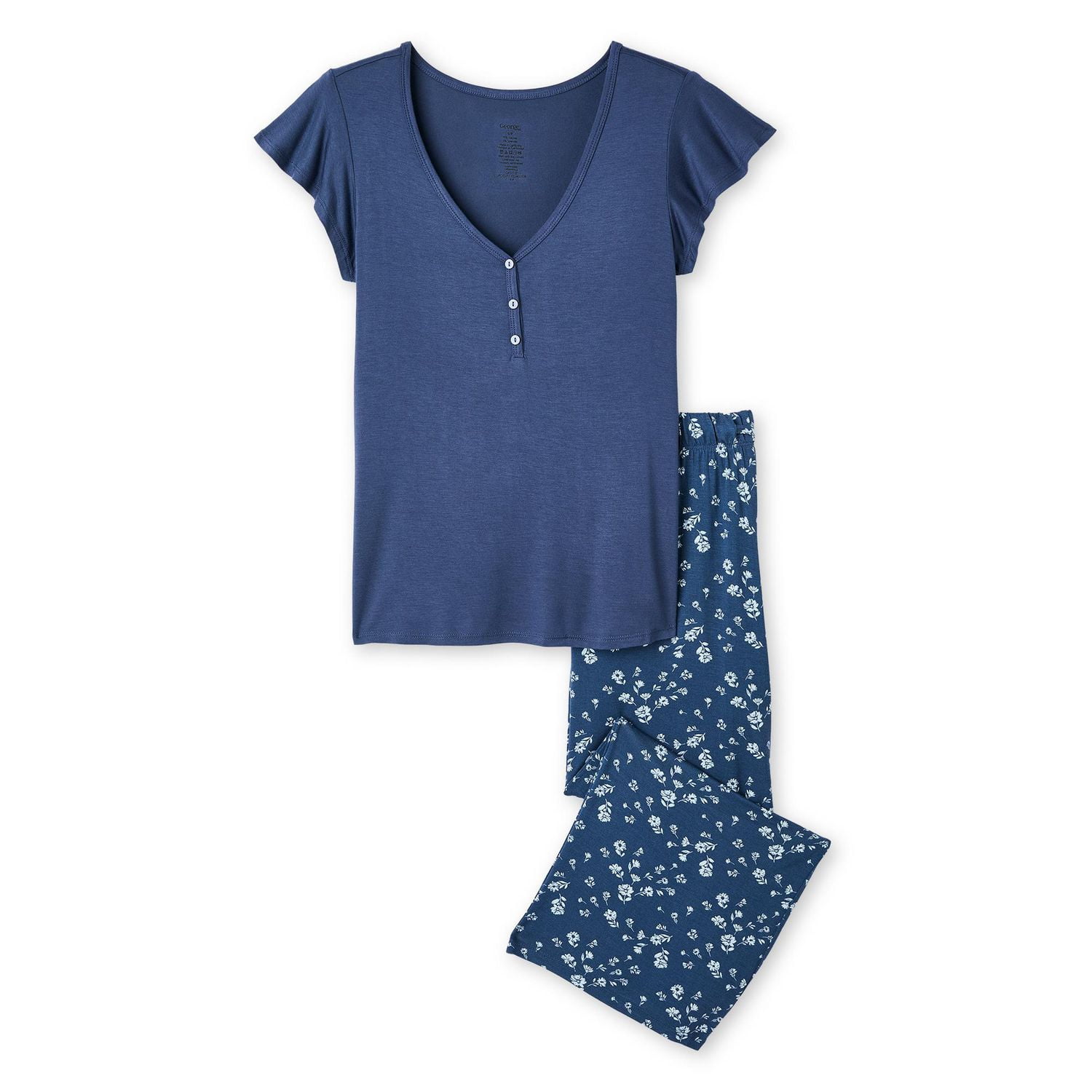 Click here for George Womens Two Piece Capri Pajama Set S prices