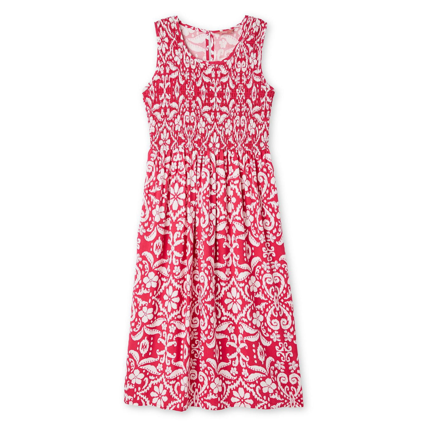 Click here for Iyla Womens Smocked Sleeveless Maxi Dress S prices