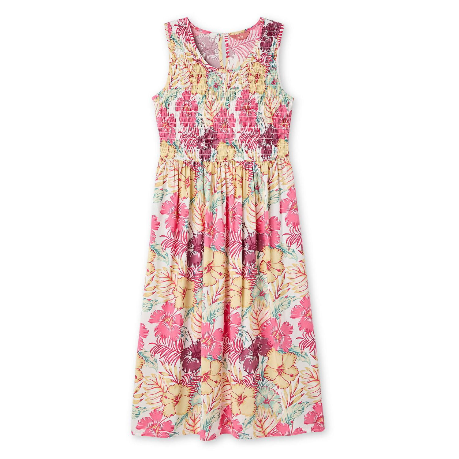 Click here for Iyla Womens Smocked Sleeveless Maxi Dress M prices