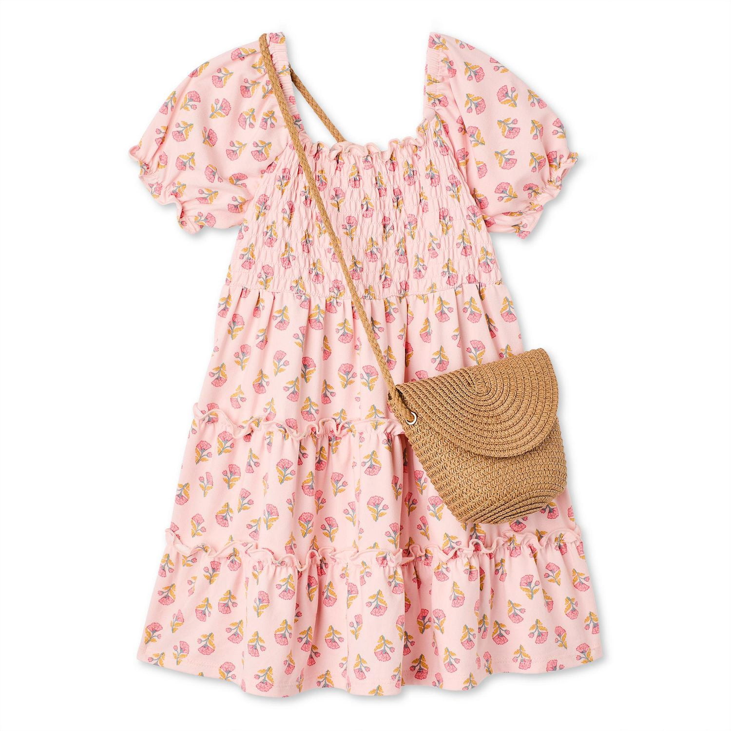 Click here for George Toddler Girls Two Piece Dress And Purse Set... prices