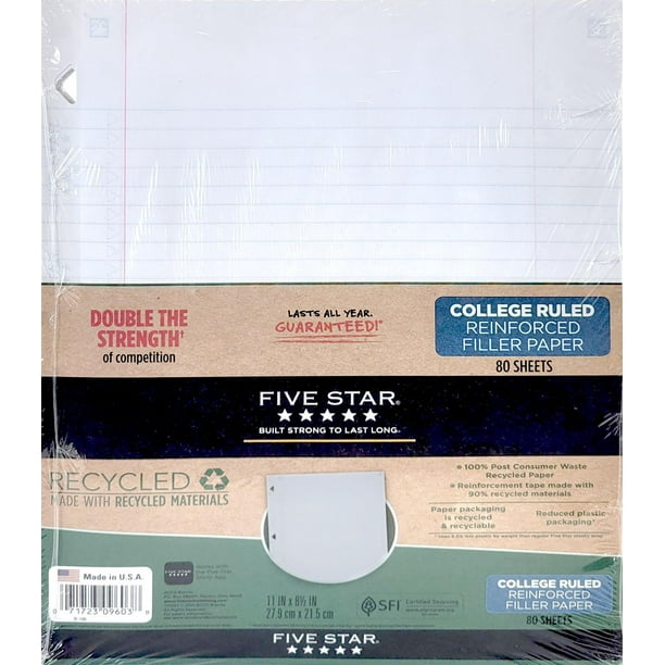 Five Star Recycled Refill Paper, Refill Paper - Walmart.ca