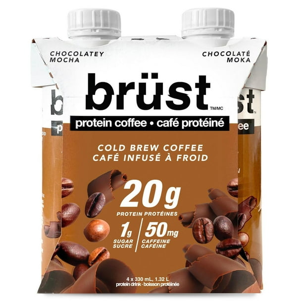 Brüst Protein Coffee - Mocha, 4x330mL - Walmart.ca