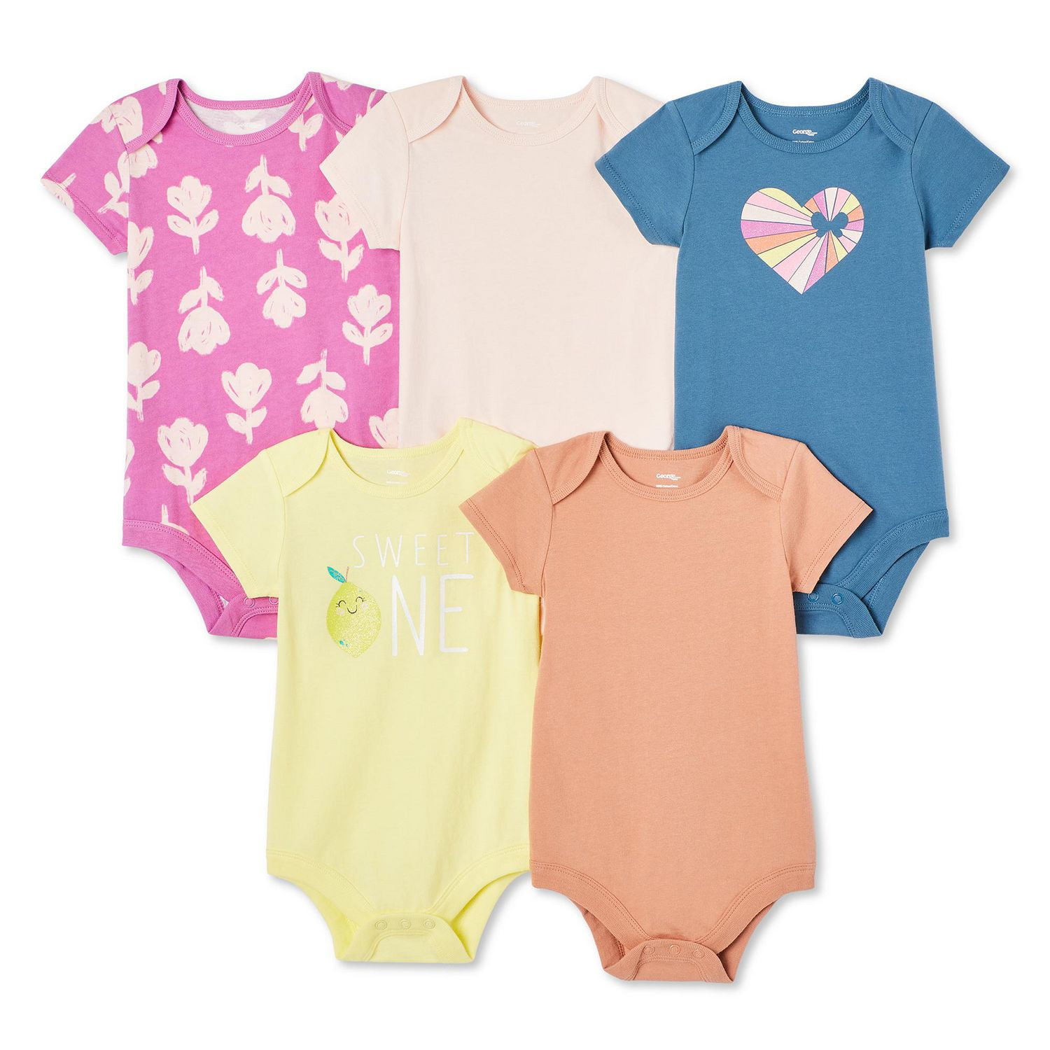 Lot de 5 cache-couches George pour bébés filles - Walmart.ca