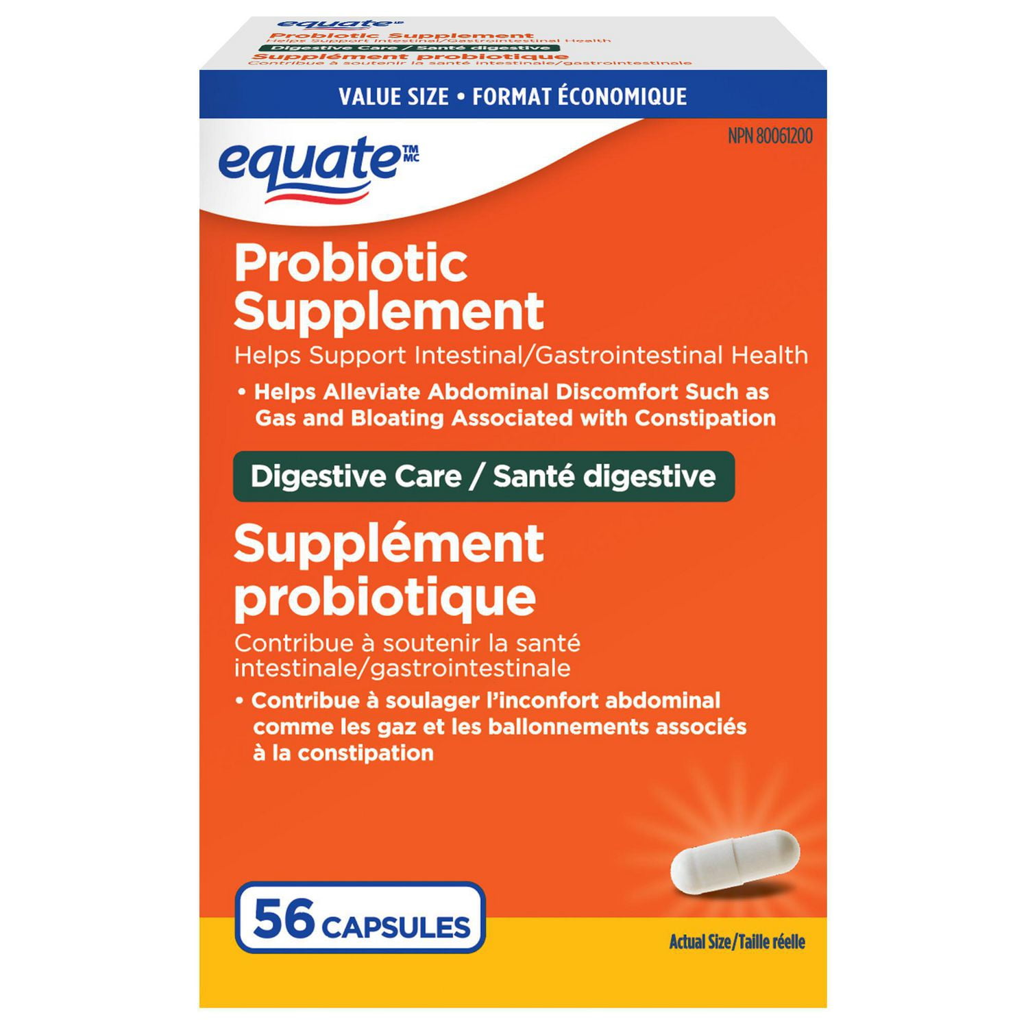 Equate Probiotic Supplement Capsule | Walmart Canada