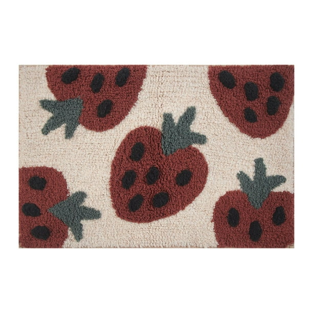 Mainstays Multi-Color Strawberry Tufted Bath Rug - Walmart.ca