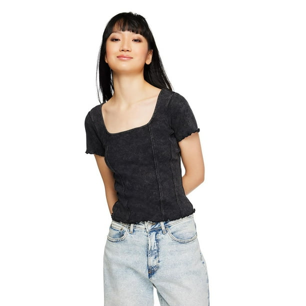 No Boundaries Women's Princess Seam Tee - Walmart.ca