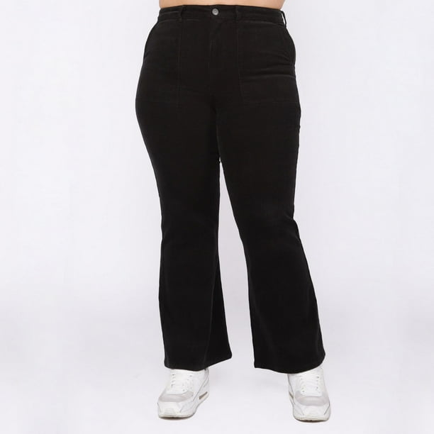 Devoted Women’s Plus size High-rise corduroy flare trousers - Walmart.ca