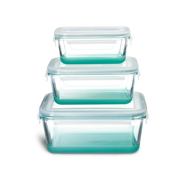 Glass Nesting Food Storage Containers – Green - Walmart.ca