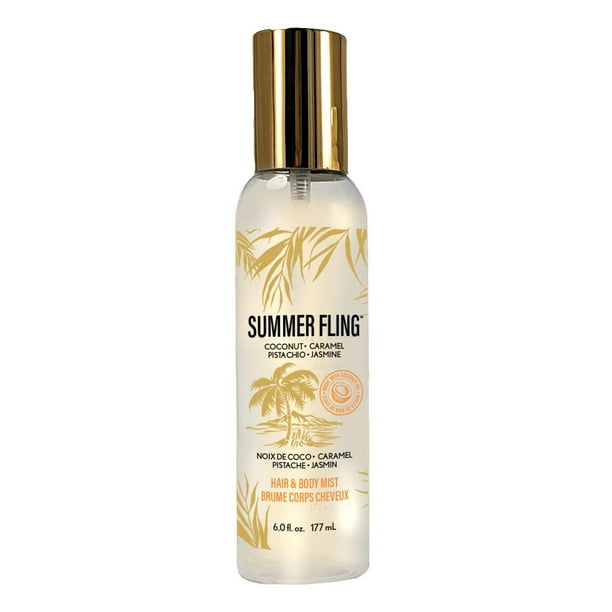 Summer Fling Body & Hair Mist, 6.0 fl. oz./177 mL, Features top notes ...
