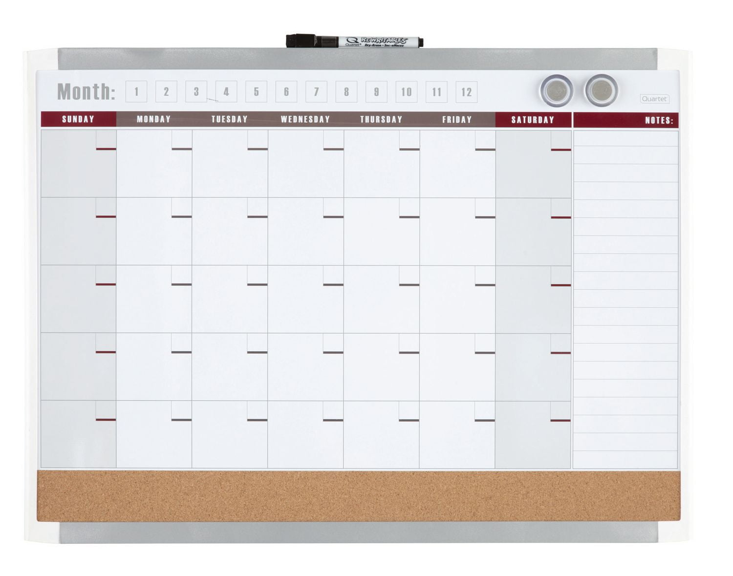 Click here for Quartet Dry Erase Calendar And Cork Board 17inwx22... prices