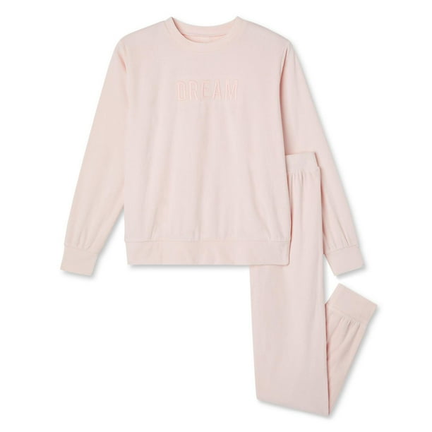 George Kids' Unisex Velour Pajamas 2-Piece Set - Walmart.ca