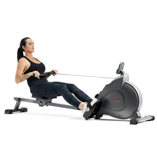 Sunny Health & Fitness Smart Magnetic Rowing Machine with Extended ...