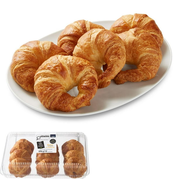 Your Fresh Market Butter Croissants, 12 pieces, 696 g total - Walmart.ca