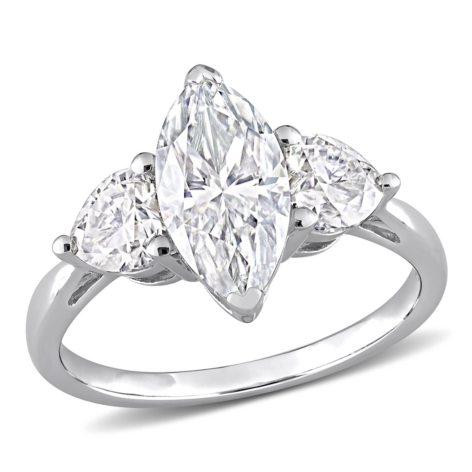 Click here for Miabella 2-1/2 Carat T. G.W. Marquise-Cut Created... prices