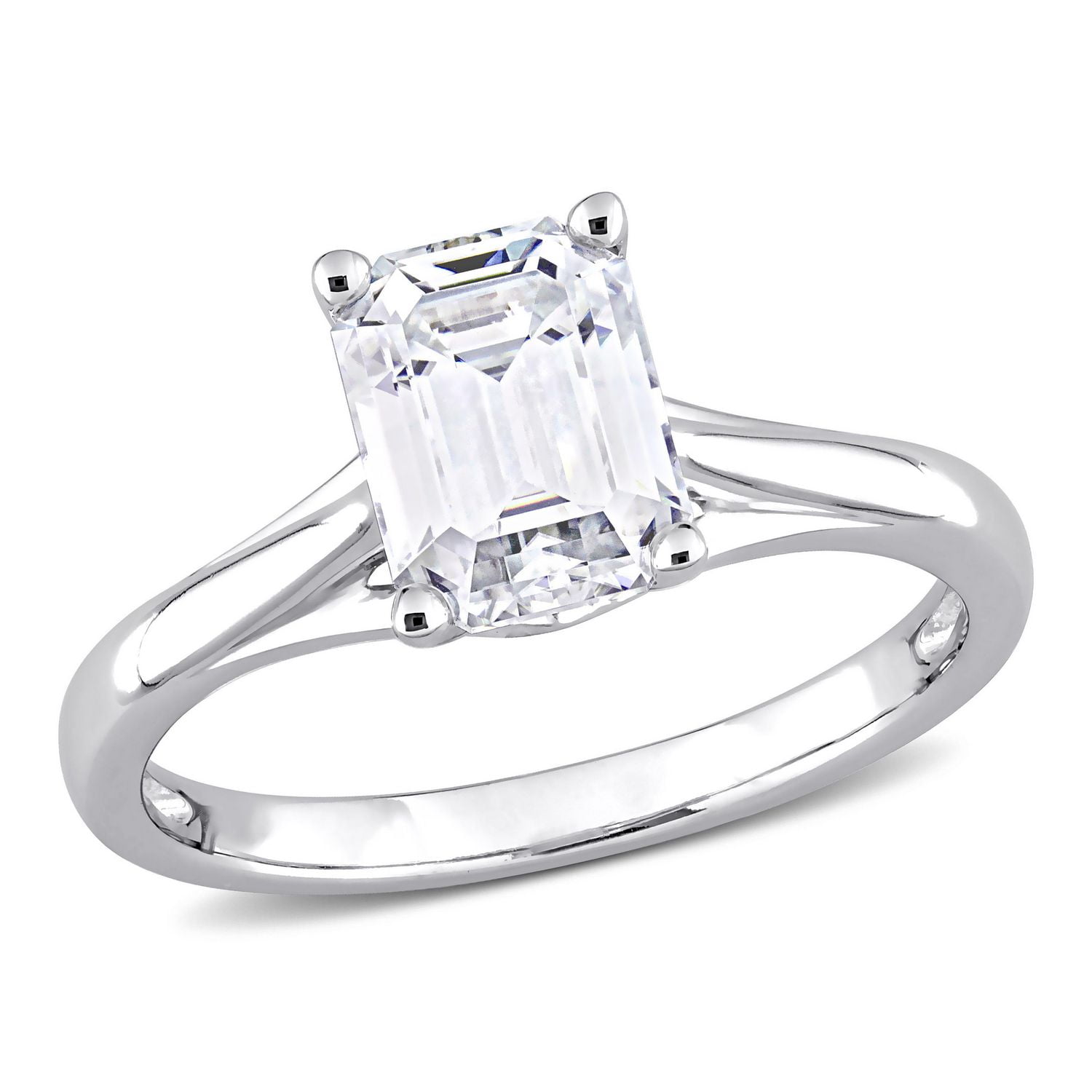 Click here for Miabella 1-3/4 Carat T. G.W. Emerald-Cut Created M... prices