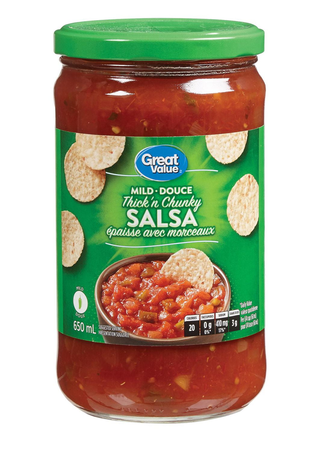 Salsa douce avec de gros morceaux de Great Value | Walmart Canada