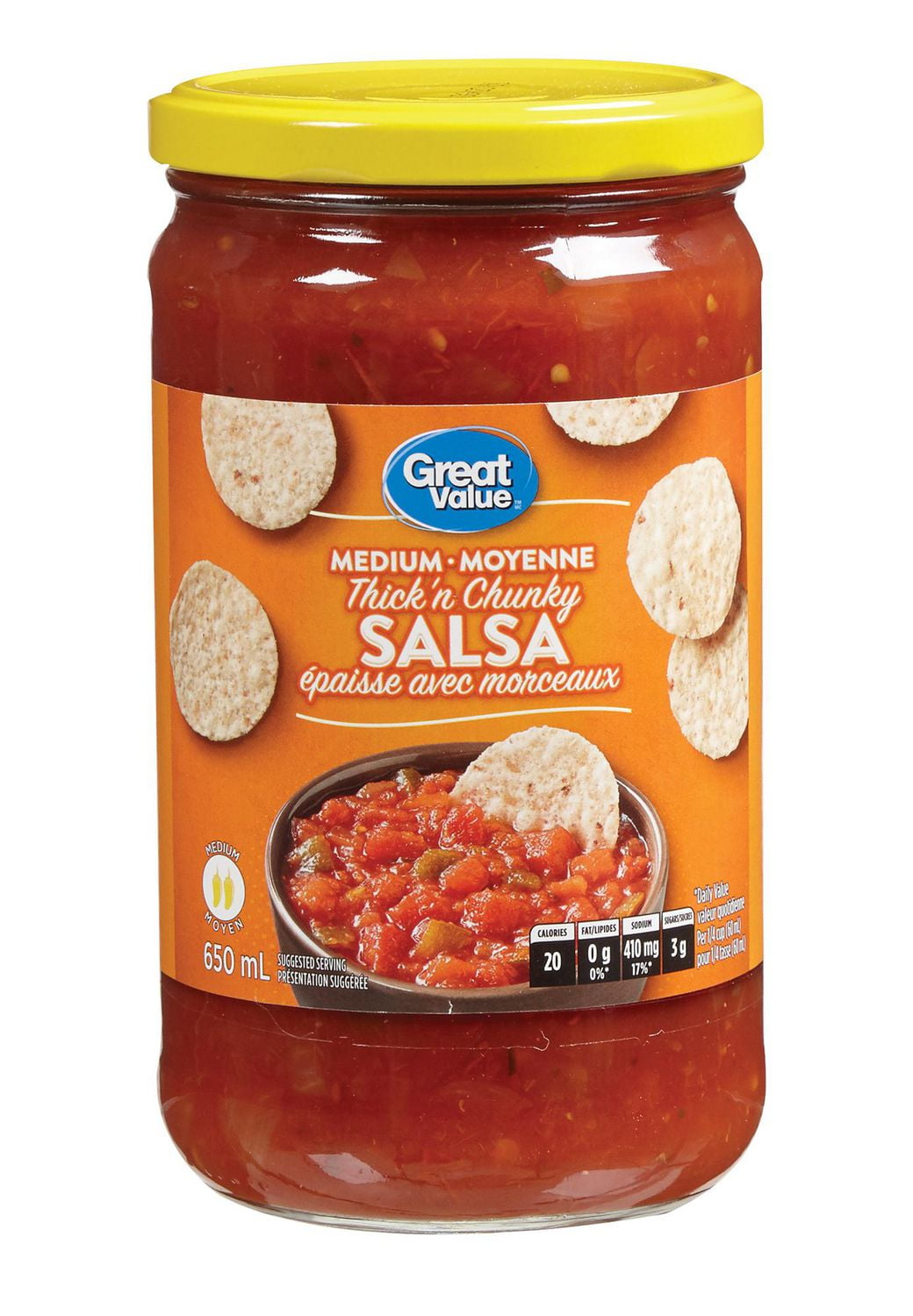 Great Value Medium Thick & Chunky Salsa | Walmart Canada