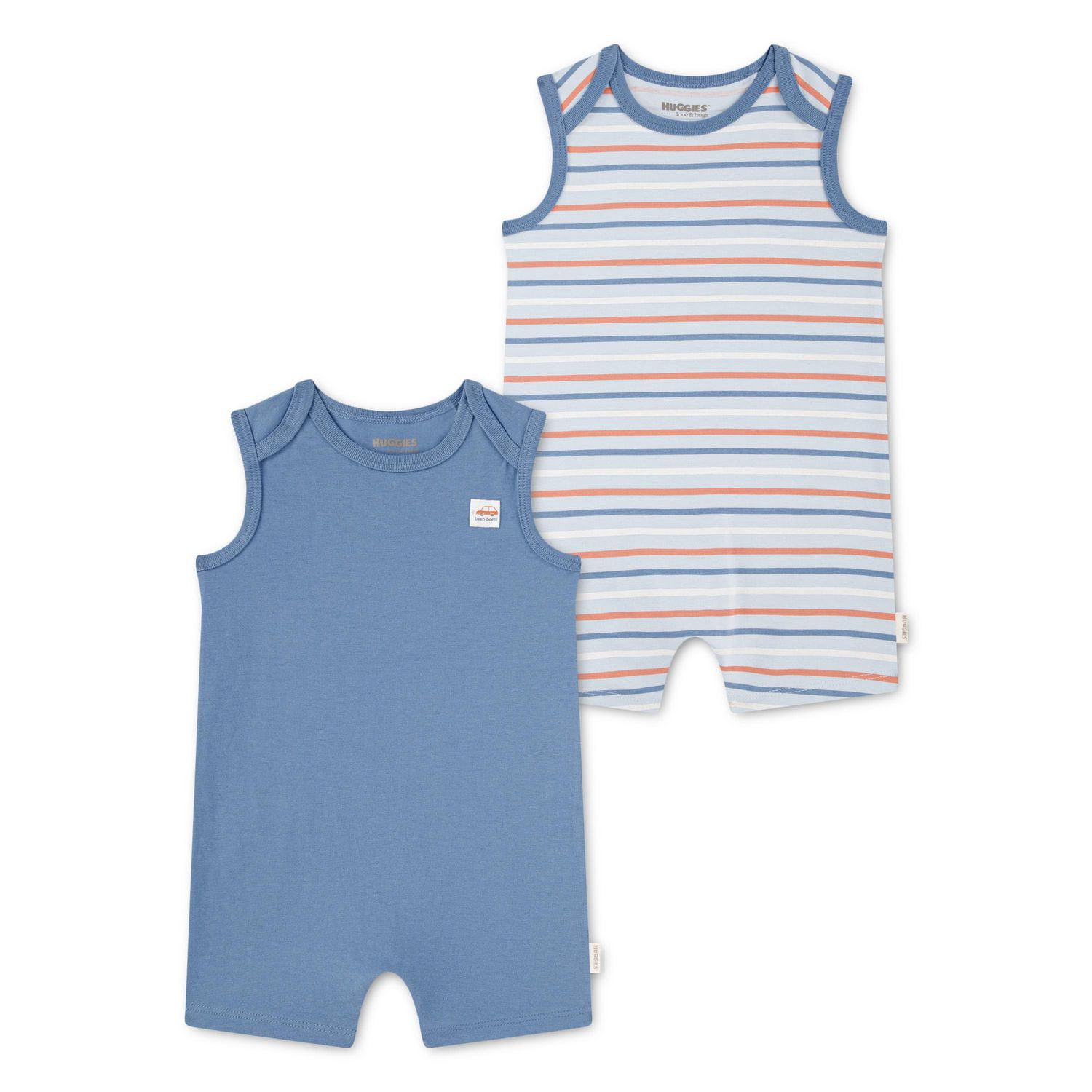 Click here for Huggies Happy Hugs Romper 2-Pack 9 Months prices