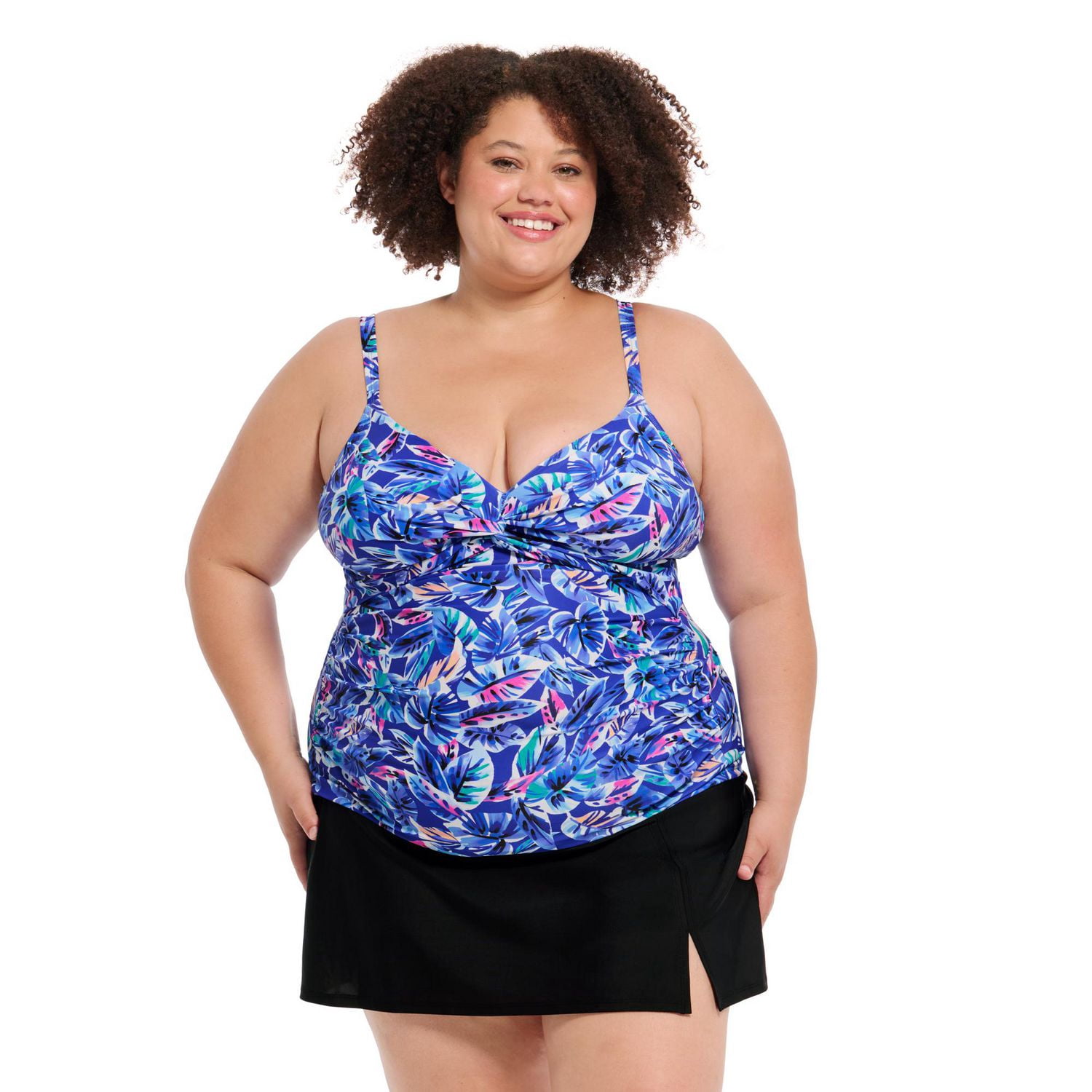 Click here for Krista Plus Womens V Neck Camisole Tankini Swim To... prices