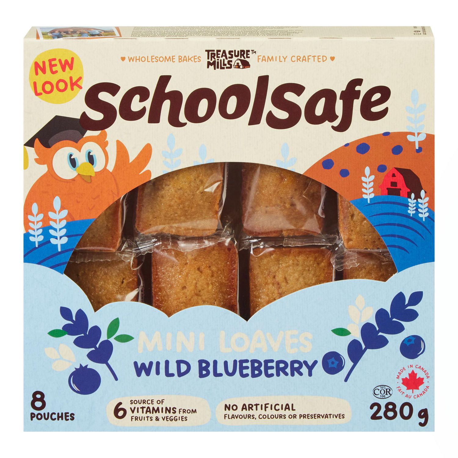 Click here for School Safe Wild Blueberry Mini Loaves prices