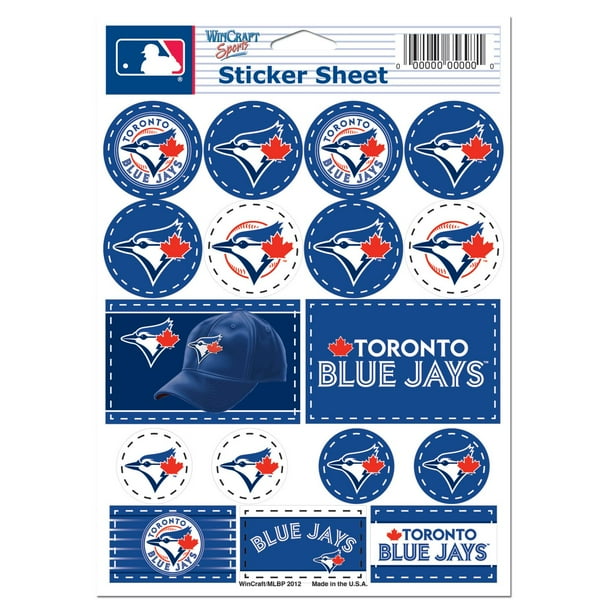 Wincraft Toronto Blue Jays Vinyl Sticker Sheet 5x7 - Walmart.ca