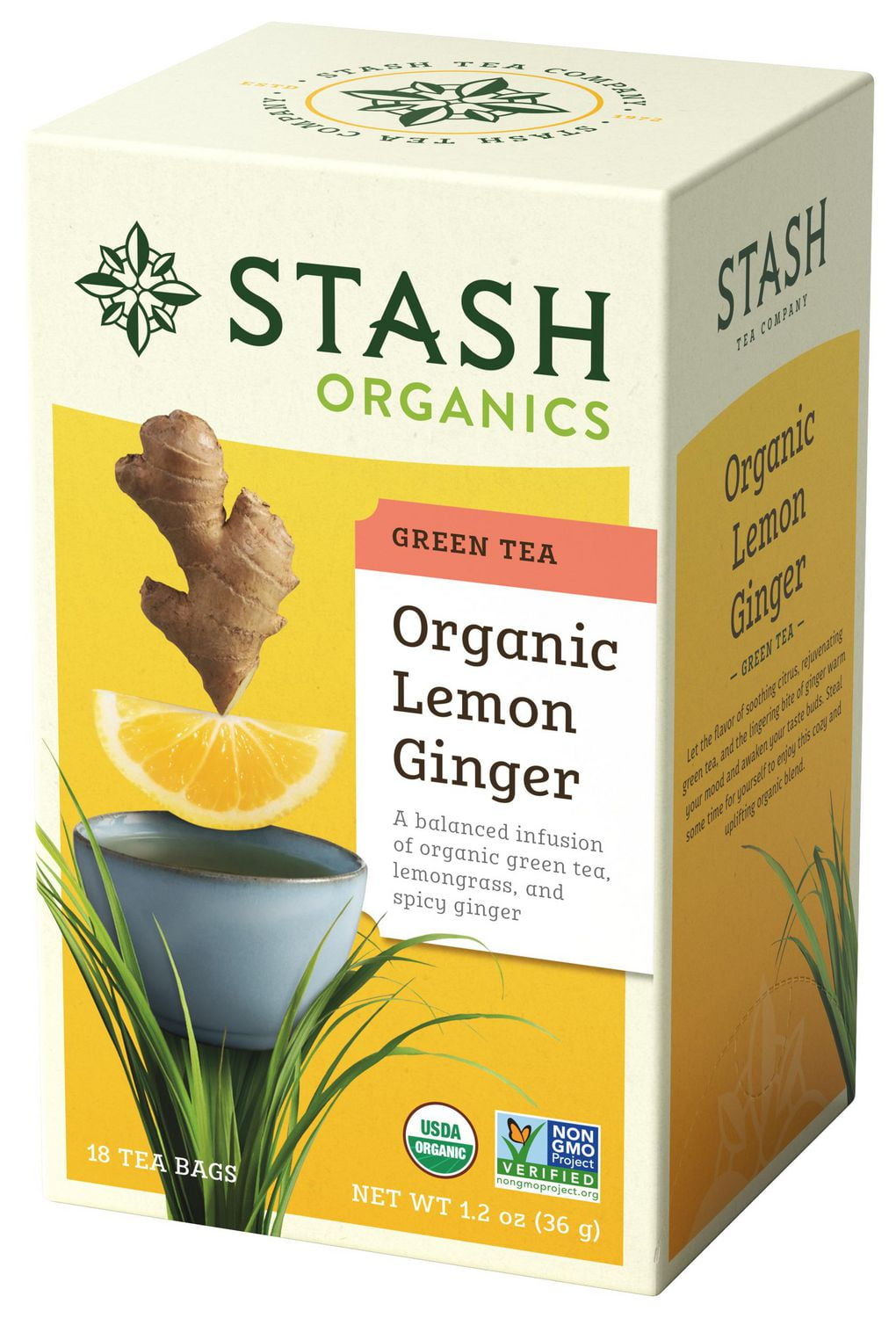 Stash Organic Lemon Ginger Green Tea | Walmart Canada
