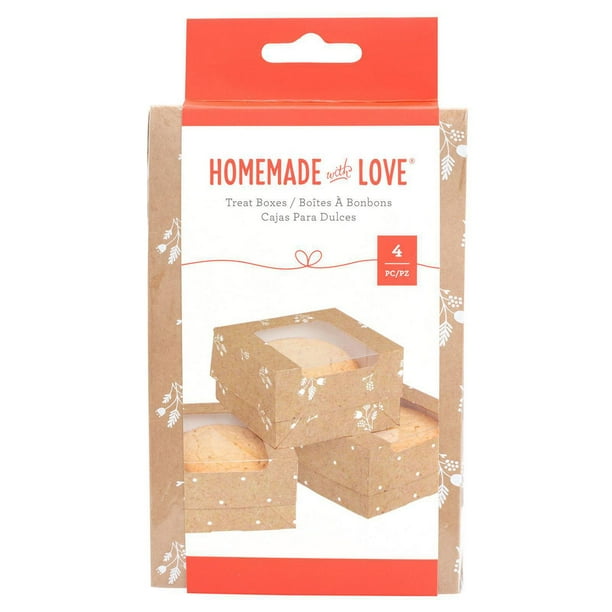 HWL Small Treat Box Kraft Floral 4pk - Walmart.ca