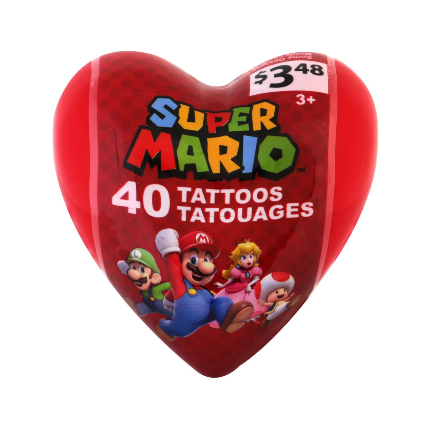 40ct Tattoo Novelty Heart - Super Mario | Walmart Canada