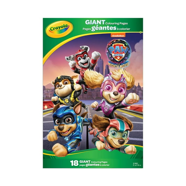 Crayola Giant Colouring Pages, PAW Patrol, Paw Patrol Giant Colouring ...