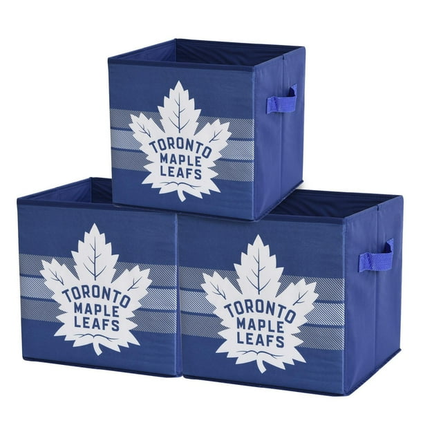 NHL Toronto Maple Leafs Foldable Storage Basket Bin Containers (Pack of ...