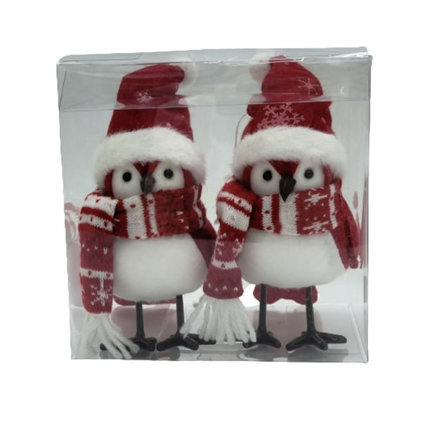 Holiday Time Santa Hat Bird Set of 2 - Red, SANTA HAT BIRD SET - Walmart.ca
